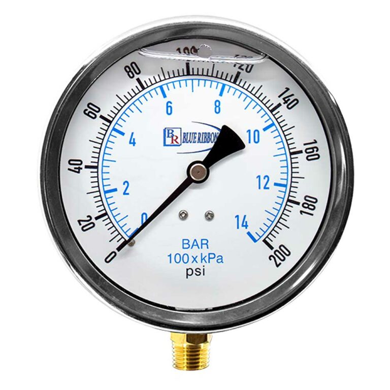 Model BR200 Liquid Filled Gauge - Blue Ribbon Corp.