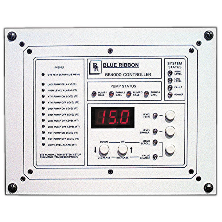 Model BB4000 Quad Pump Controller - Blue Ribbon Corp.