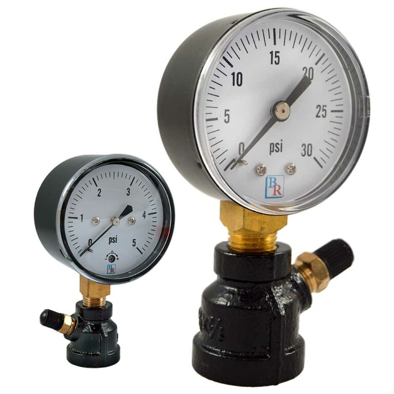 Model BRGTB | Bell Housing Gas Pressure Test Gauges - Blue Ribbon Corp.